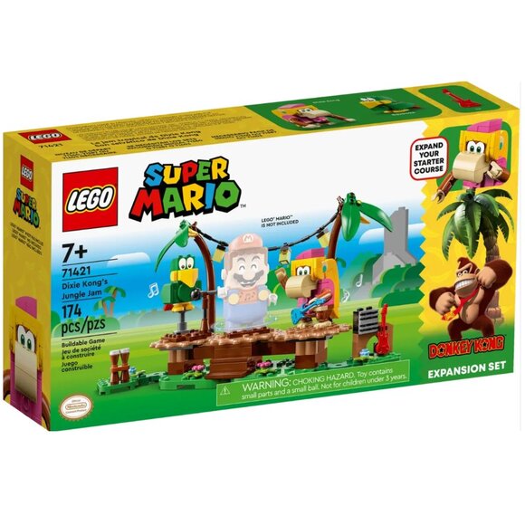 Lego | Toys | Lego 7421 Super Mario Dixie Kongs Jungle Jam Expansion ...